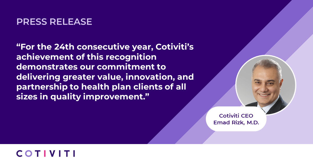 Cotiviti’s Quality Intelligence Earns NCQA Certified Measures Status ...